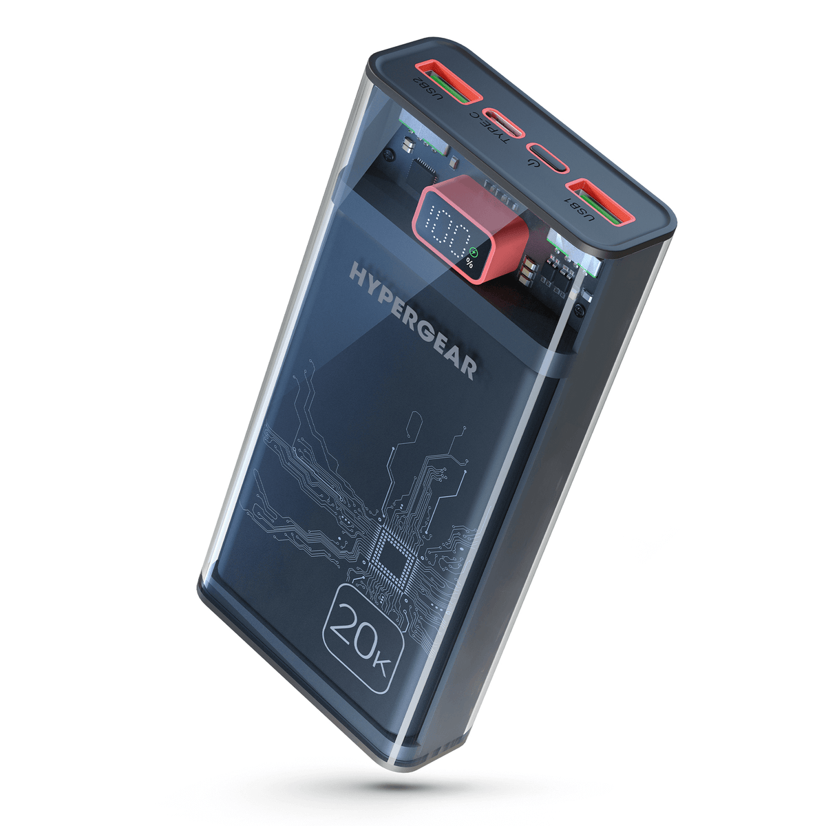 HyperGear ClearCharge XL 20000mAh Transparent PD Power Bank – Moogdesk